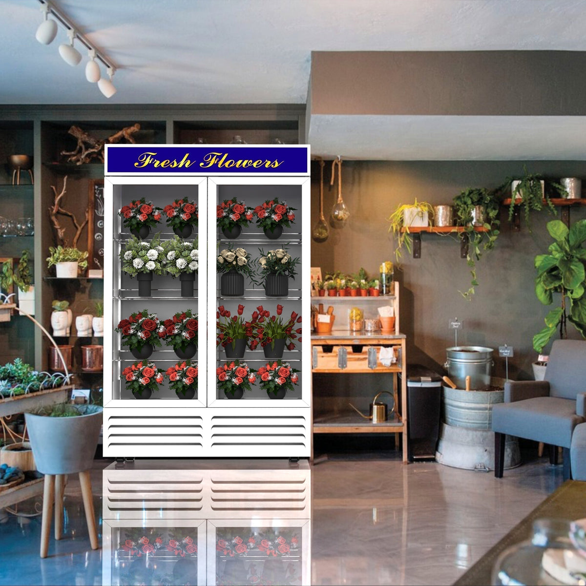 NAFCOOL Floral Display Case – Keep Flowers Fresh & Elegant