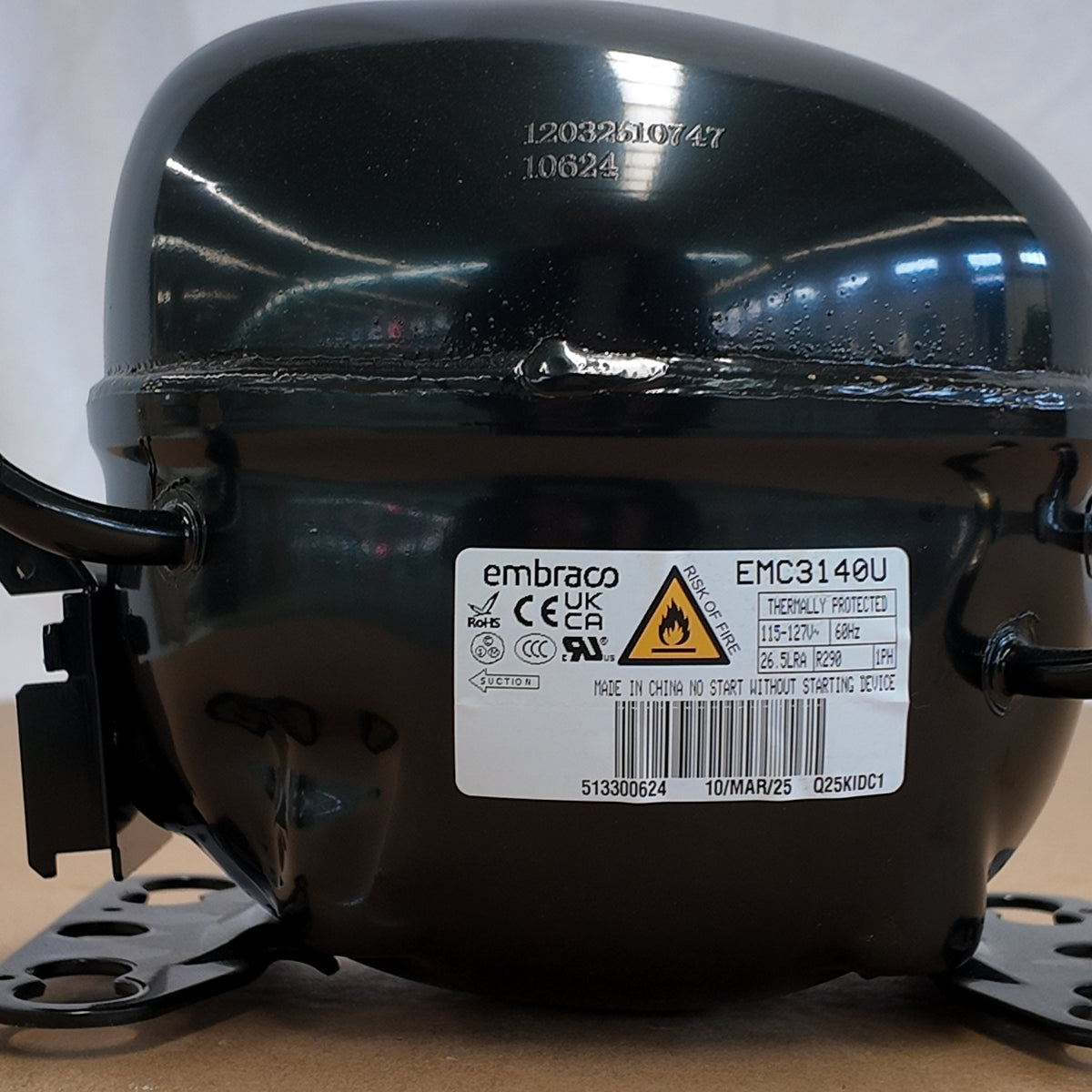 EMBRACO EMC3140U 4/5 hp Compressor - R290 – NAFCOOL