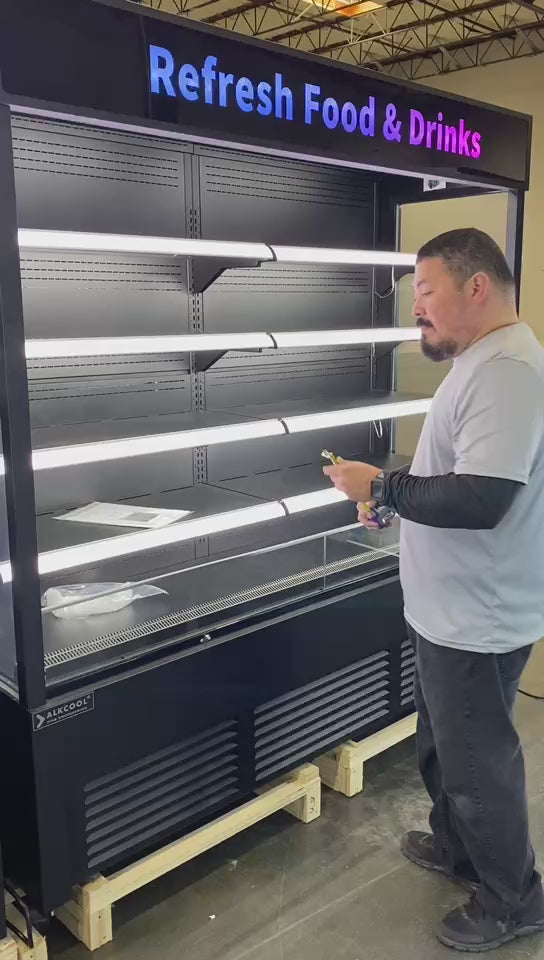 OFC 78‘’ Open Air Merchandiser Grab and Go Refrigerator Display Cooler ...